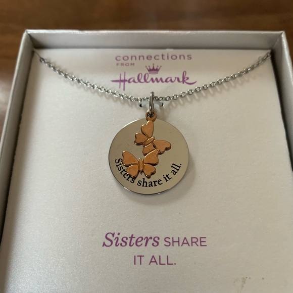 Hallmark | Jewelry | Hallmark Sisters Share It All Necklace | Poshmark